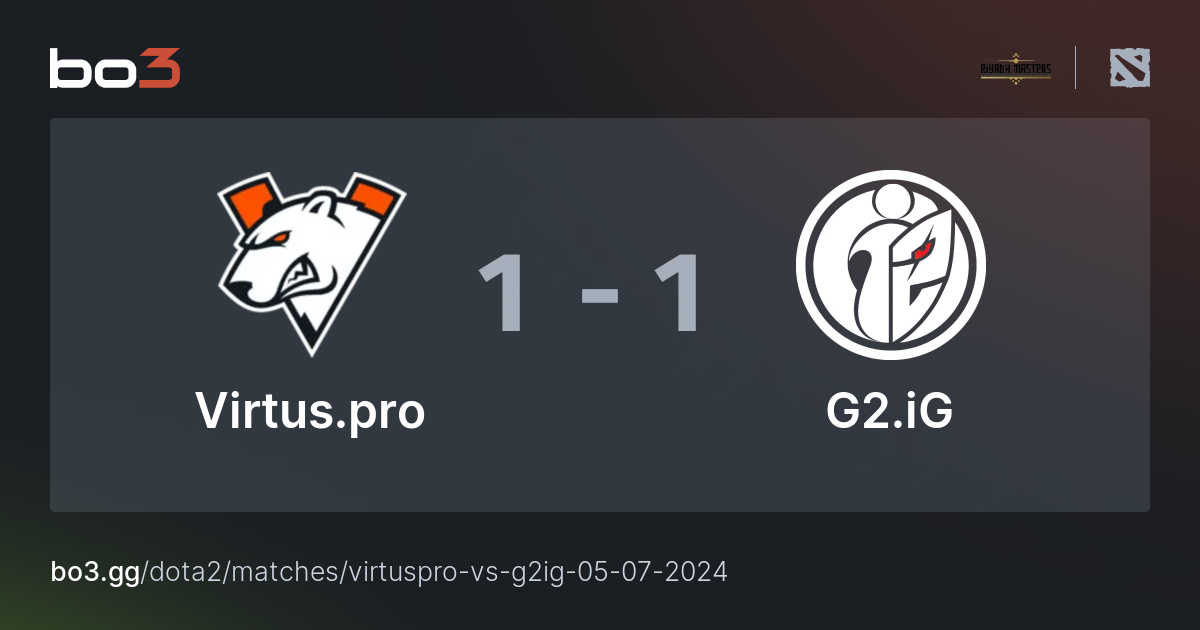 Virtus.pro vs G2 x iG - Dota 2 – bo3.gg