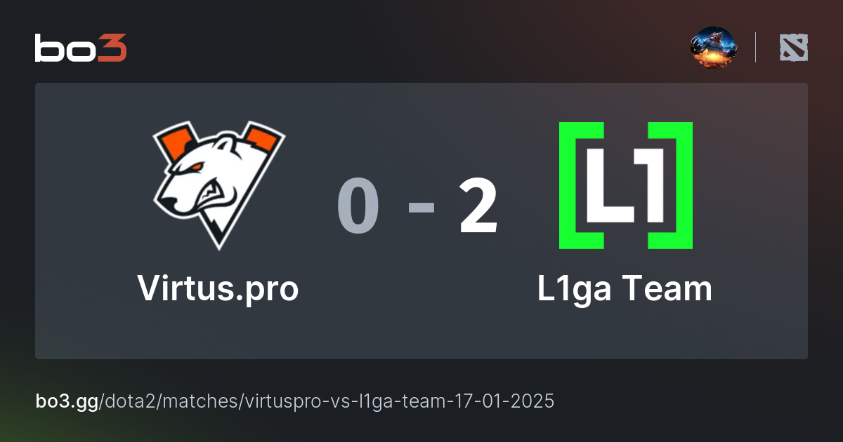 Virtus.pro vs L1ga Team - Dota 2 – bo3.gg