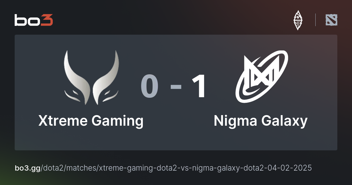 Xtreme Gaming vs Nigma Galaxy - Dota 2 – bo3.gg