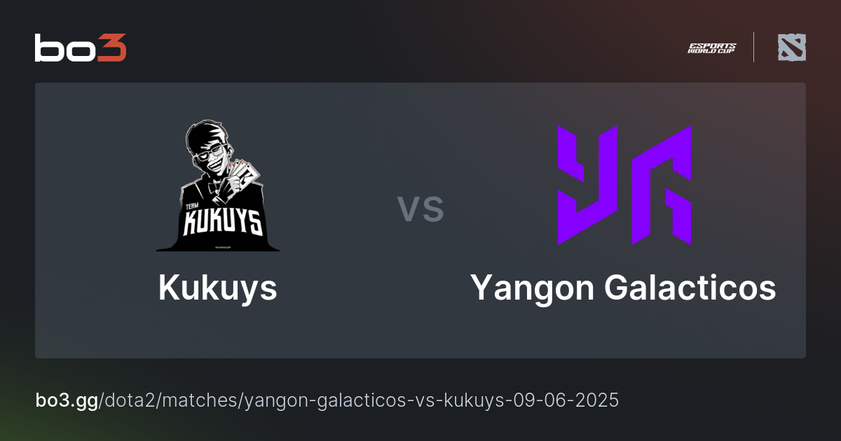 Kukuys vs Yangon Galacticos - Dota 2 Live – bo3.gg