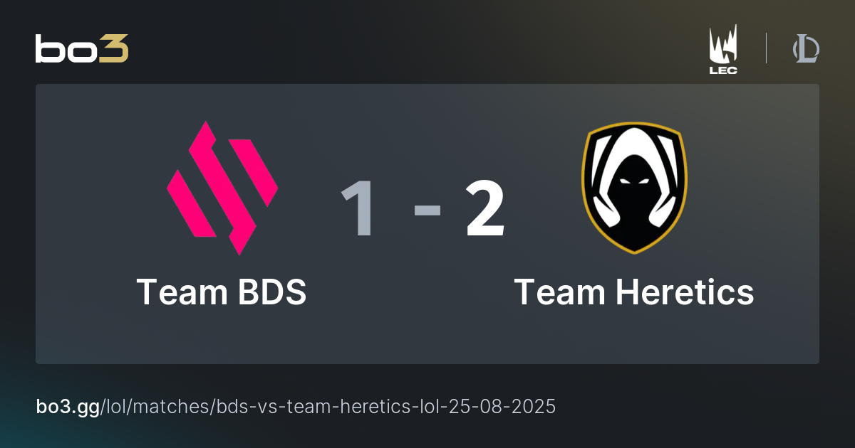 Team BDS vs Team Heretics – Map 3 – League of Legends – bo3.gg