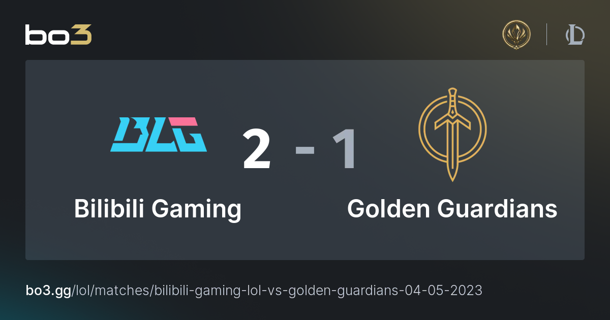 Bilibili Gaming vs Golden Guardians - League of Legends – bo3.gg