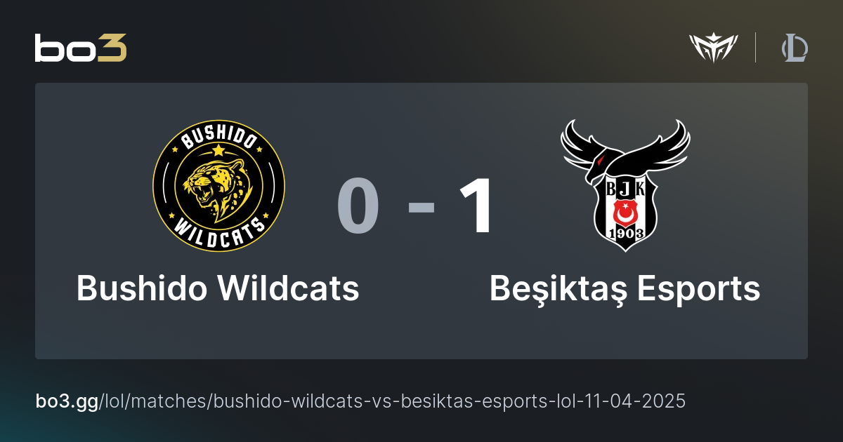 Bushido Wildcats vs Beşiktaş Esports - League of Legends – bo3.gg