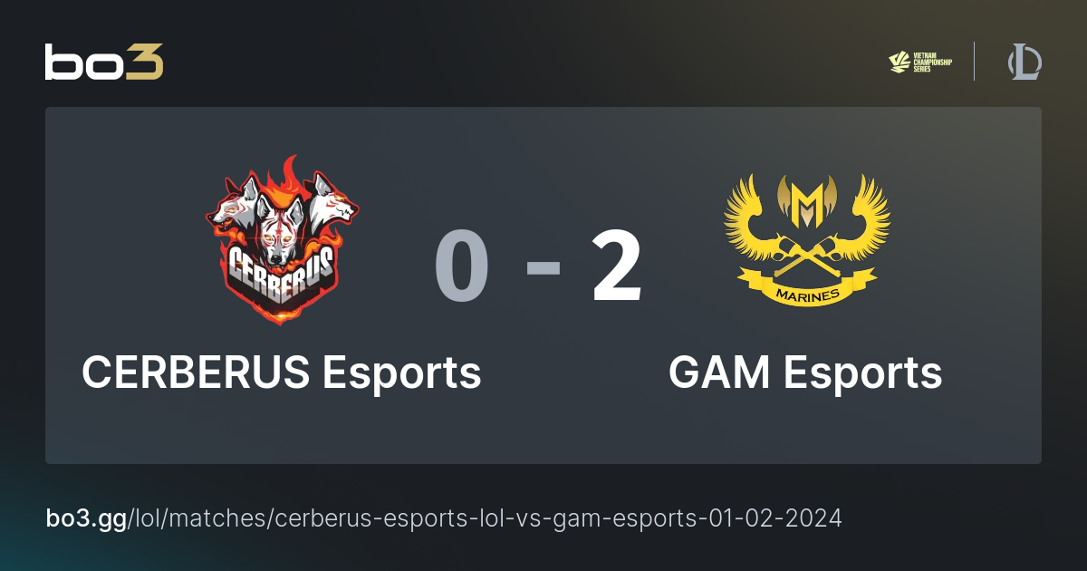 CERBERUS Esports vs GAM Esports - League of Legends – bo3.gg