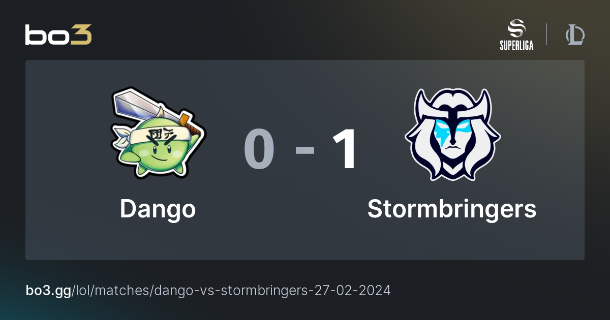 Dango vs Stormbringers - League of Legends – bo3.gg