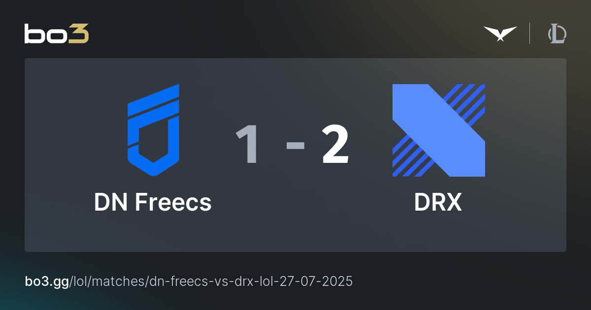 DN Freecs vs DRX - League of Legends – bo3.gg
