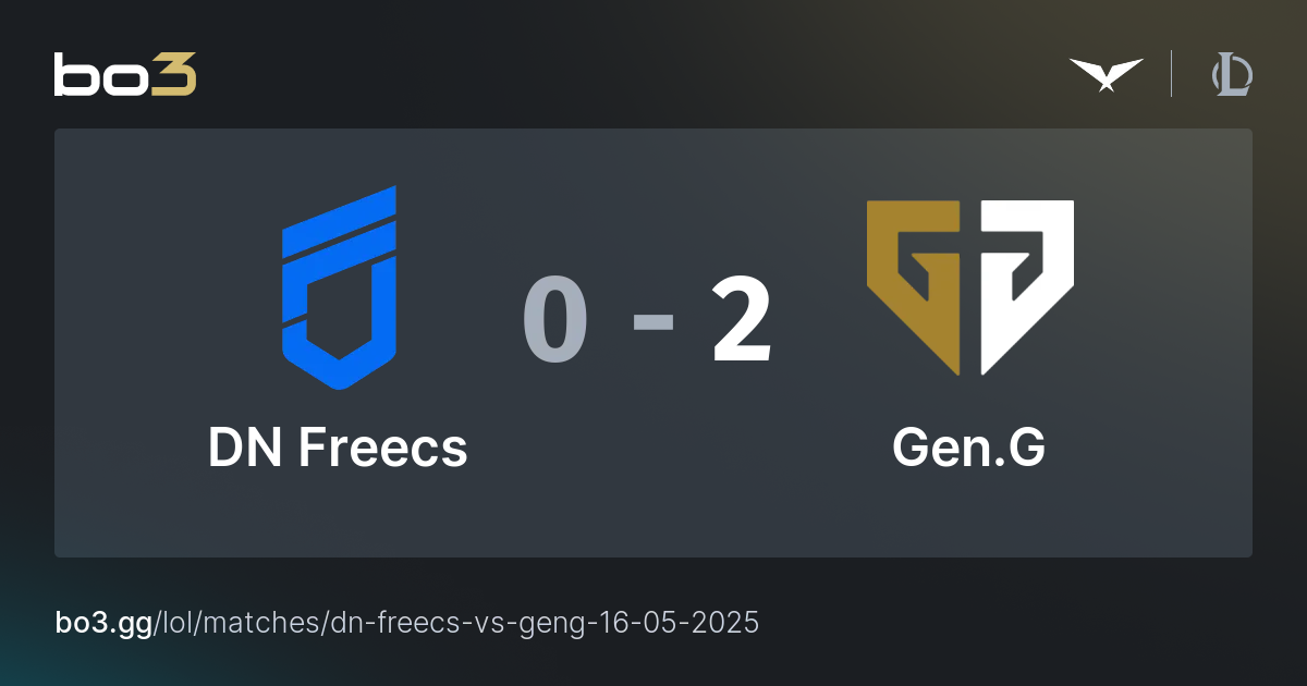 DN Freecs vs Gen.G Esports - League of Legends – bo3.gg