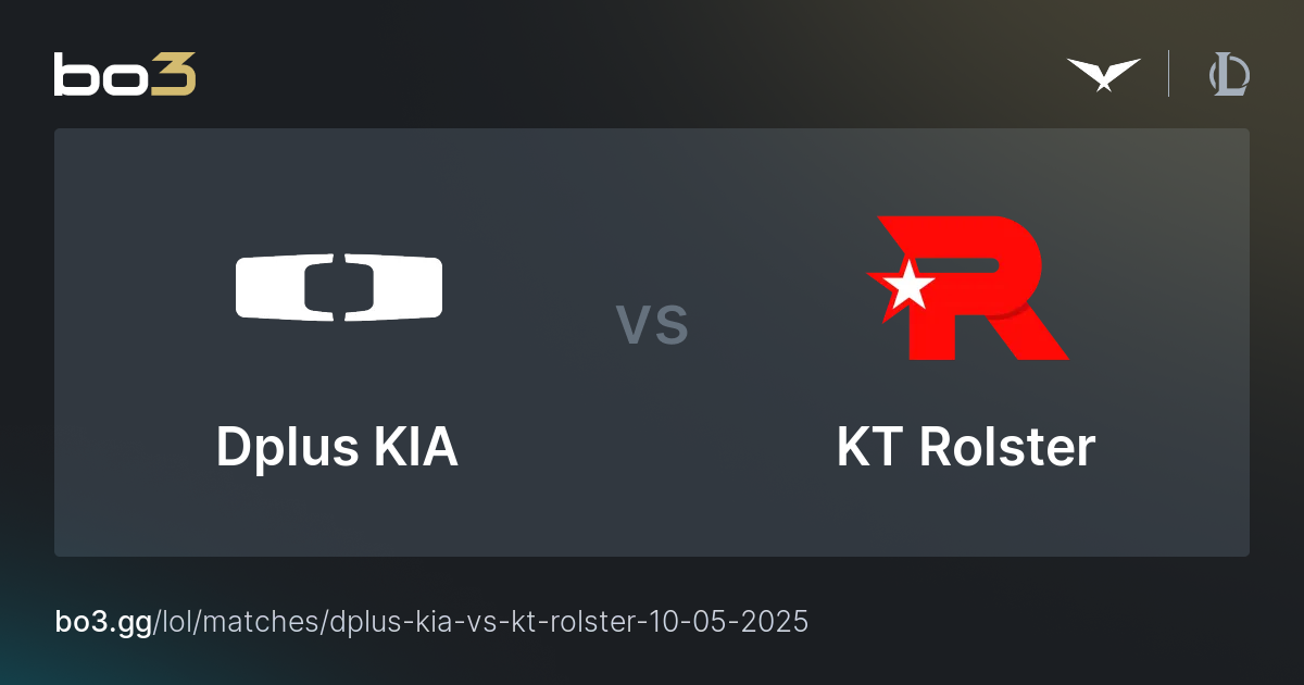 Dplus KIA vs KT Rolster - League of Legends Live – bo3.gg