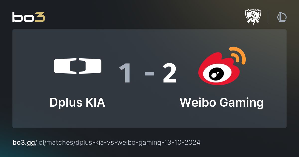 Dplus KIA vs Weibo Gaming - League of Legends – bo3.gg