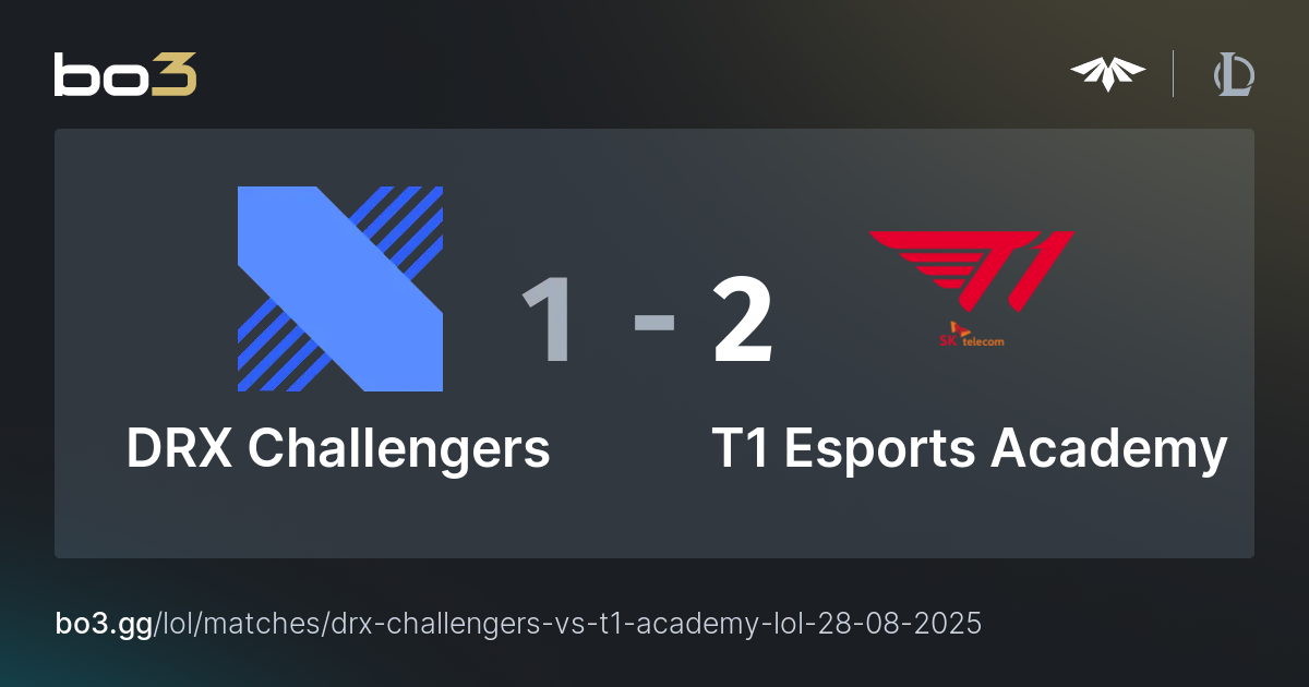 DRX Challengers vs T1 Esports Academy – Map 3 – League of Legends – bo3.gg