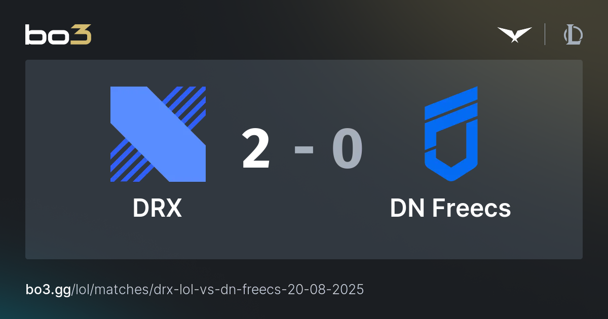 DRX vs DN Freecs - League of Legends – bo3.gg
