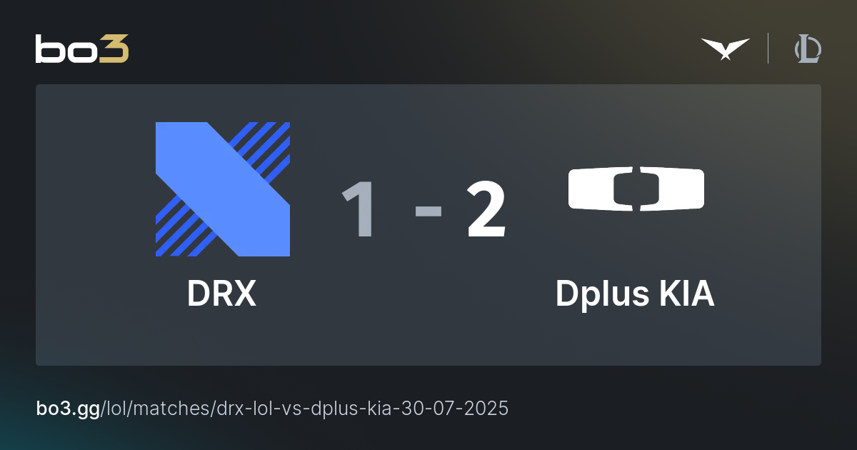 DRX vs Dplus KIA – Map 2 – League of Legends – bo3.gg