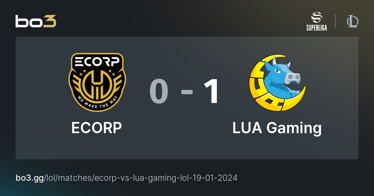 ECORP vs LUA Gaming - League of Legends – bo3.gg