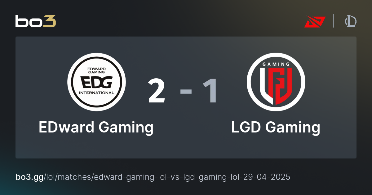 EDward Gaming vs LGD Gaming - League of Legends – bo3.gg