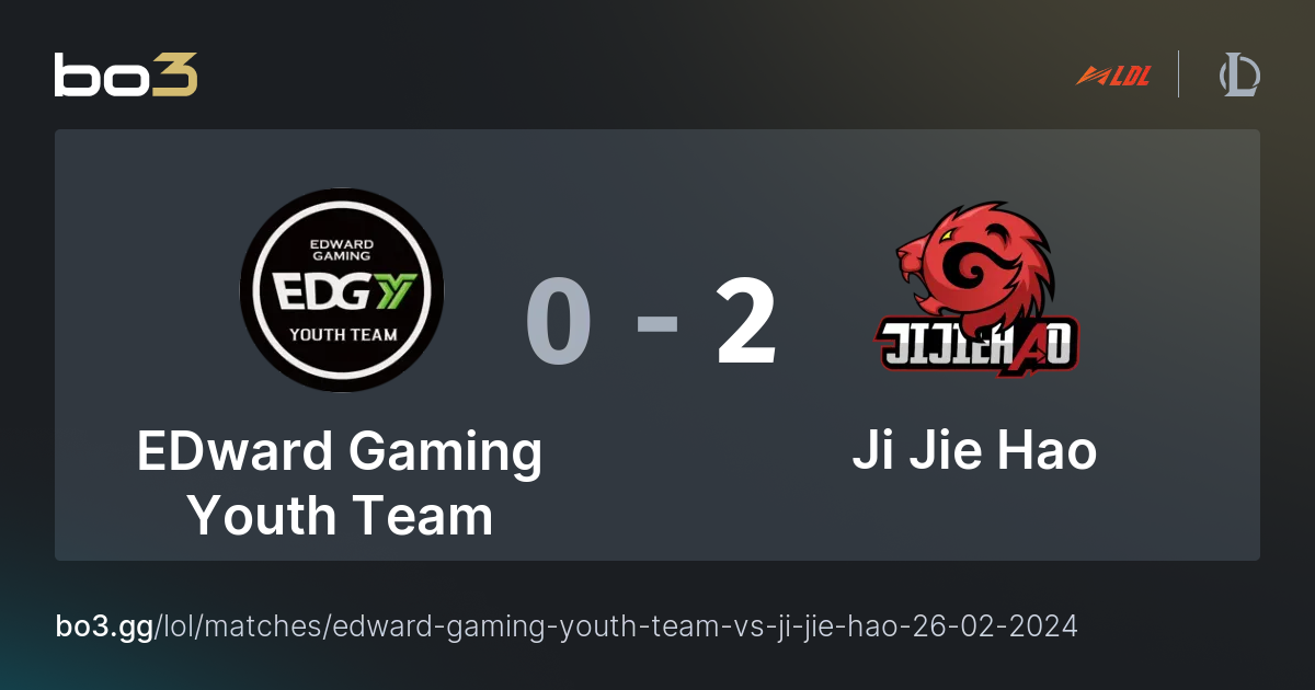 EDward Gaming Youth Team vs Ji Jie Hao - League of Legends – bo3.gg
