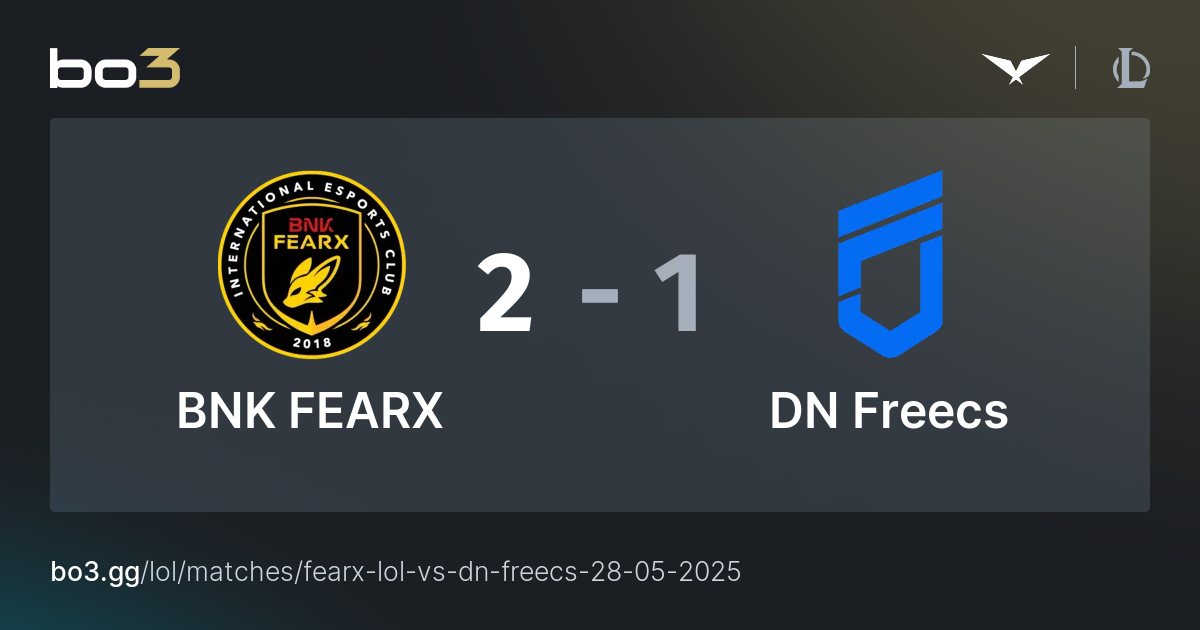 BNK FEARX vs DN Freecs - League of Legends – bo3.gg