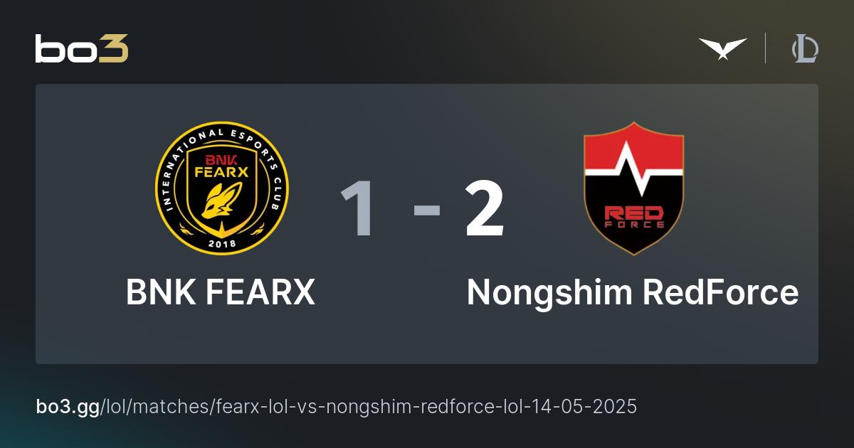 BNK FEARX vs Nongshim RedForce – Map 2 – League of Legends – bo3.gg