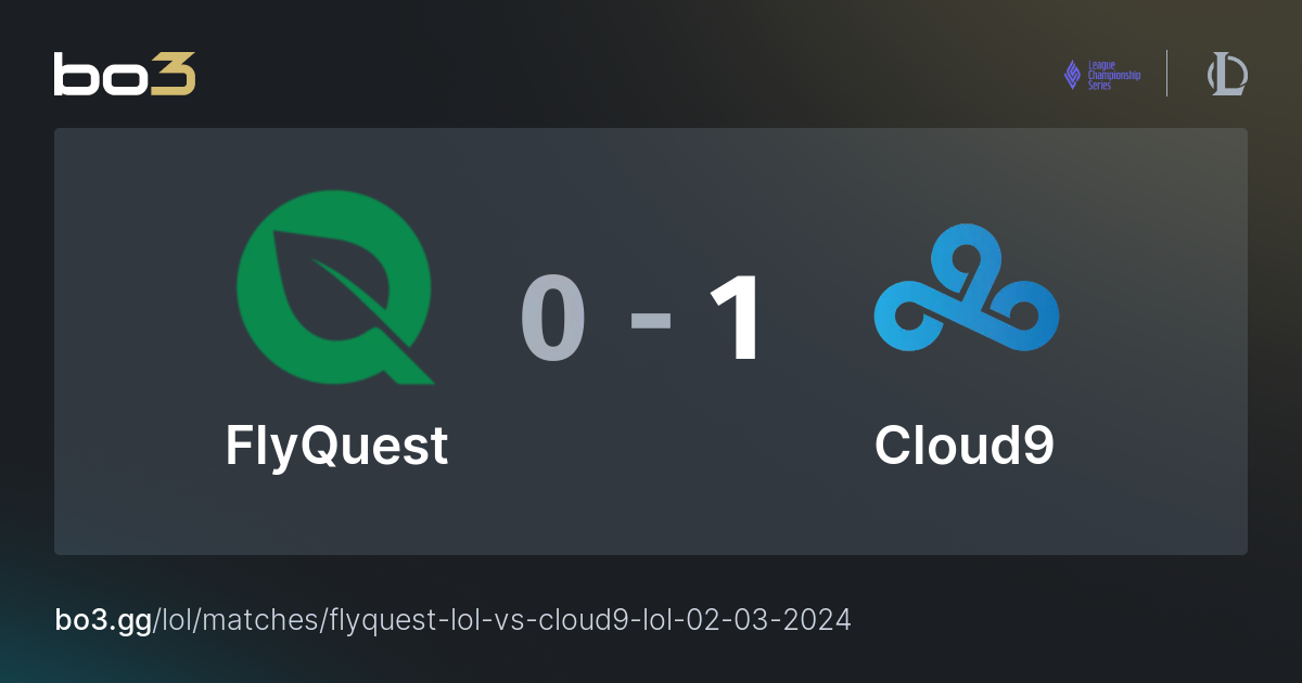 FlyQuest vs Cloud9 - League of Legends – bo3.gg