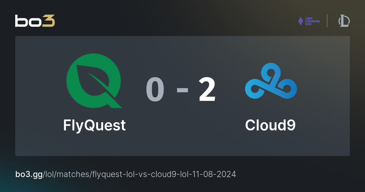FlyQuest vs Cloud9 - League of Legends – bo3.gg