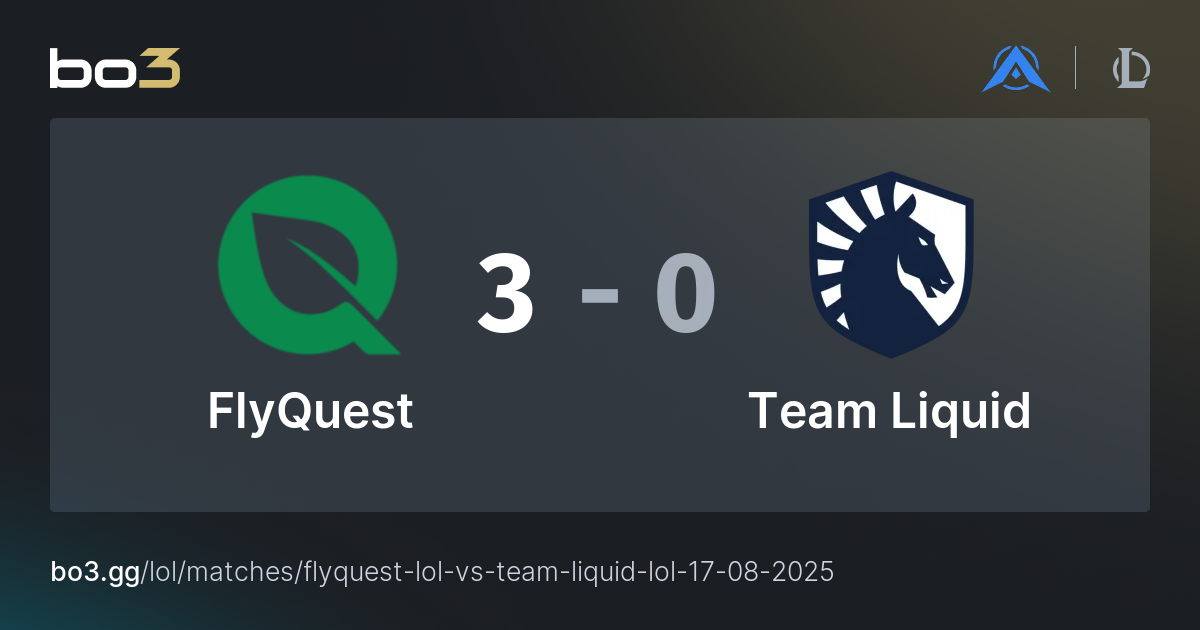 FlyQuest vs Team Liquid - League of Legends – bo3.gg