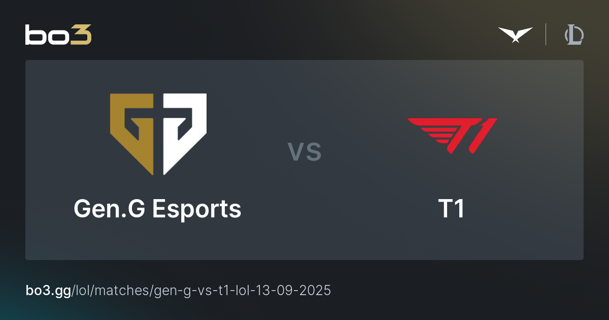 Gen.G Esports vs T1 - League of Legends Canlı – bo3.gg