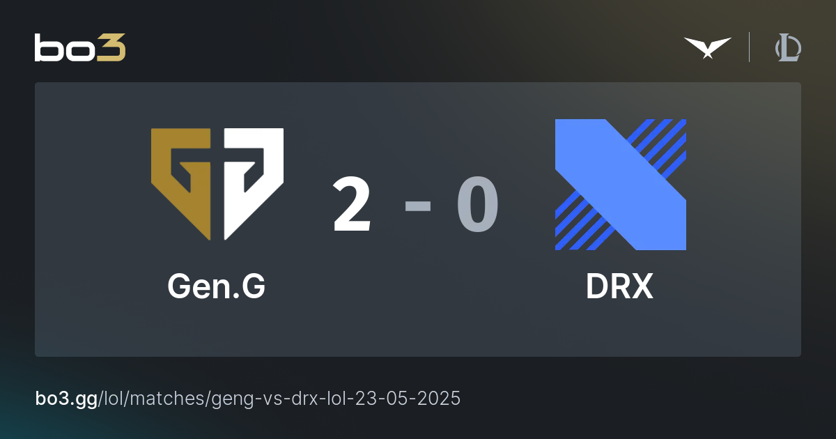 Gen.G Esports vs DRX - League of Legends – bo3.gg