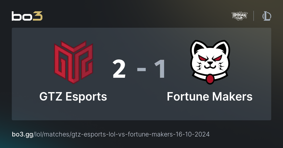 GTZ Esports vs Fortune Makers - League of Legends – bo3.gg