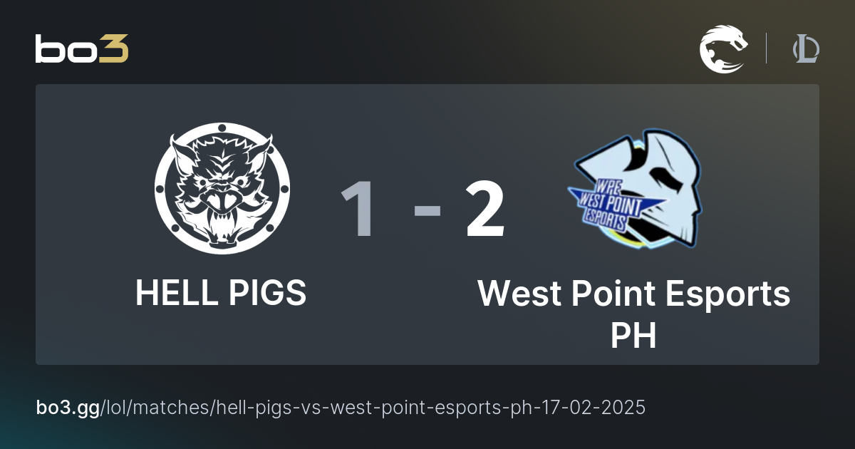 HELL PIGS vs West Point Esports Philippines - League of Legends – bo3.gg
