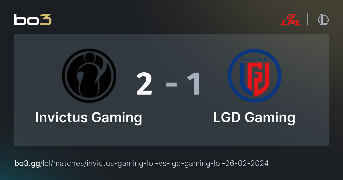 Invictus Gaming vs LGD Gaming - League of Legends – bo3.gg