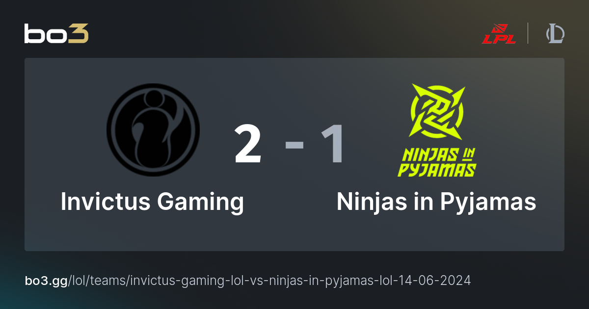 Invictus Gaming vs Ninjas in Pyjamas - League of Legends – bo3.gg