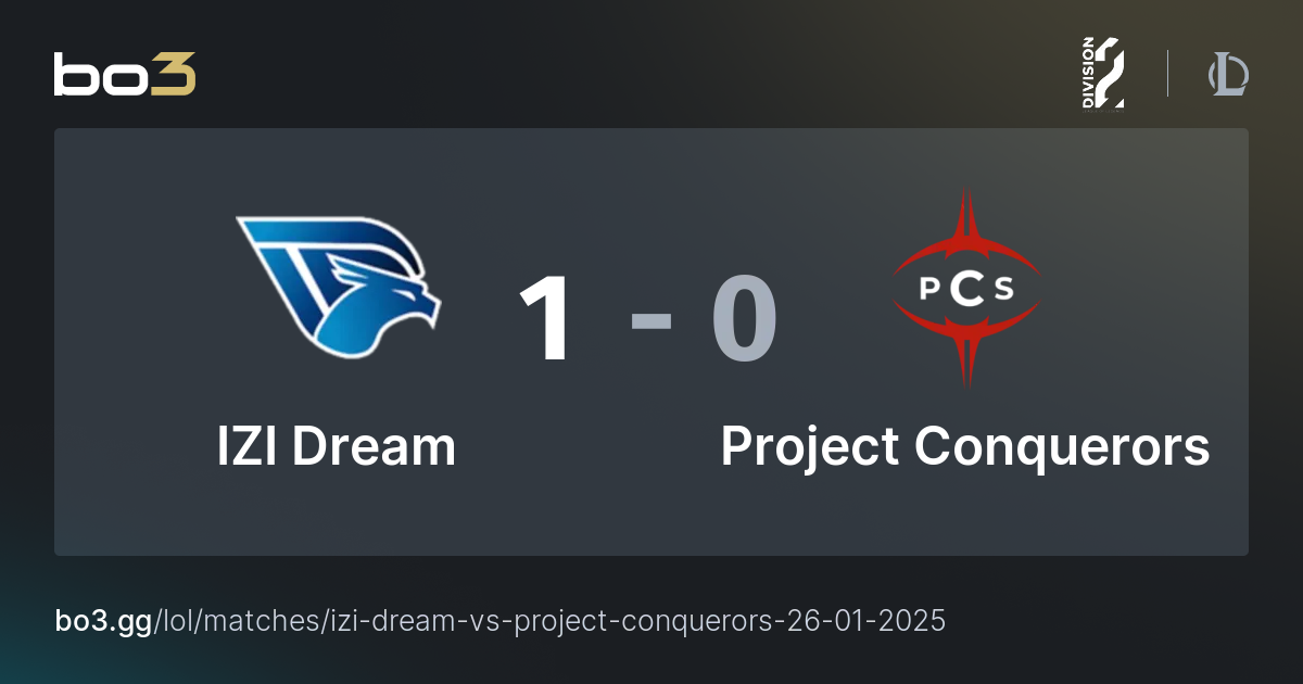 IZI Dream vs Project Conquerors - League of Legends – bo3.gg
