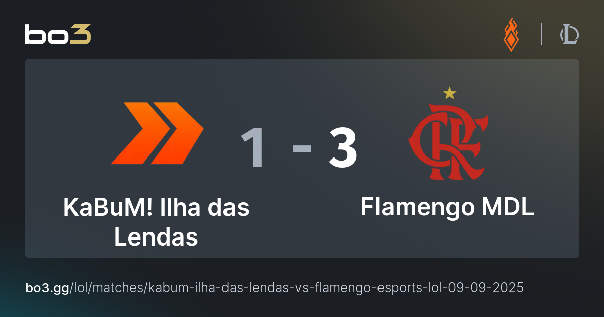 KaBuM! Ilha das Lendas vs Flamengo MDL - League of Legends – bo3.gg