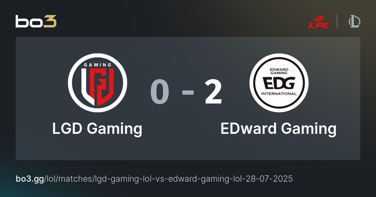 LGD Gaming vs EDward Gaming - League of Legends – bo3.gg
