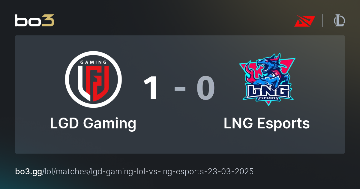 LGD Gaming vs LNG Esports - League of Legends – bo3.gg