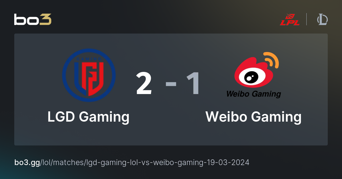 LGD Gaming vs Weibo Gaming - League of Legends – bo3.gg