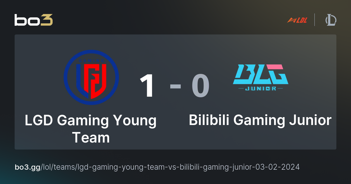 LGD Gaming Young Team vs Bilibili Gaming Junior - League of Legends – bo3.gg