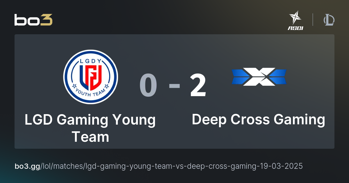 LGD Gaming Young Team vs Deep Cross Gaming - League of Legends – bo3.gg