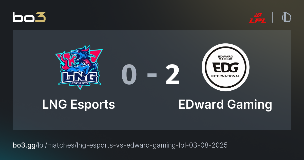 LNG Esports vs EDward Gaming - League of Legends – bo3.gg