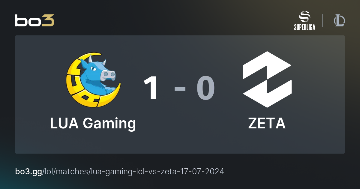 LUA Gaming vs ZETA - League of Legends – bo3.gg