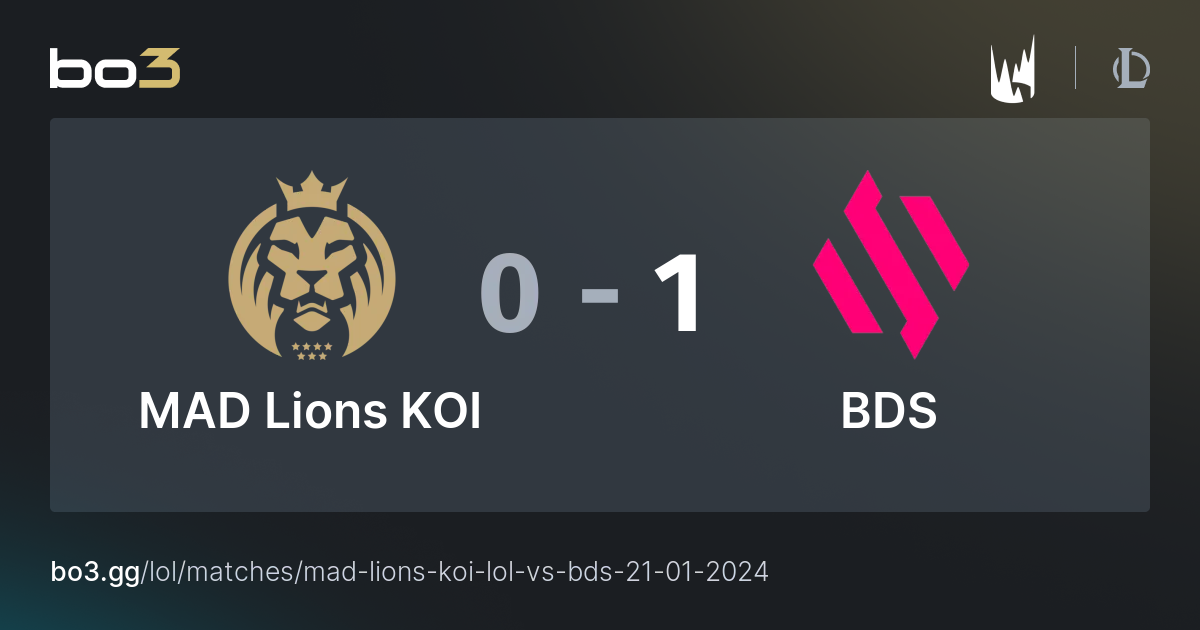 MAD Lions KOI vs BDS - League of Legends – bo3.gg