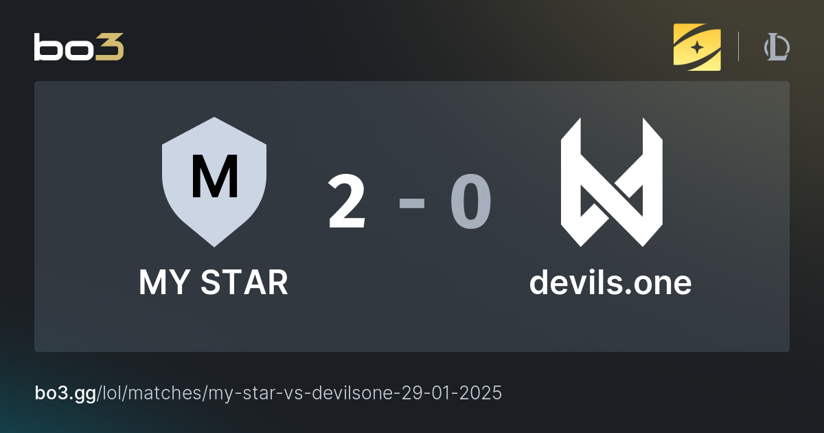 MY STAR vs devils.one - League of Legends – bo3.gg