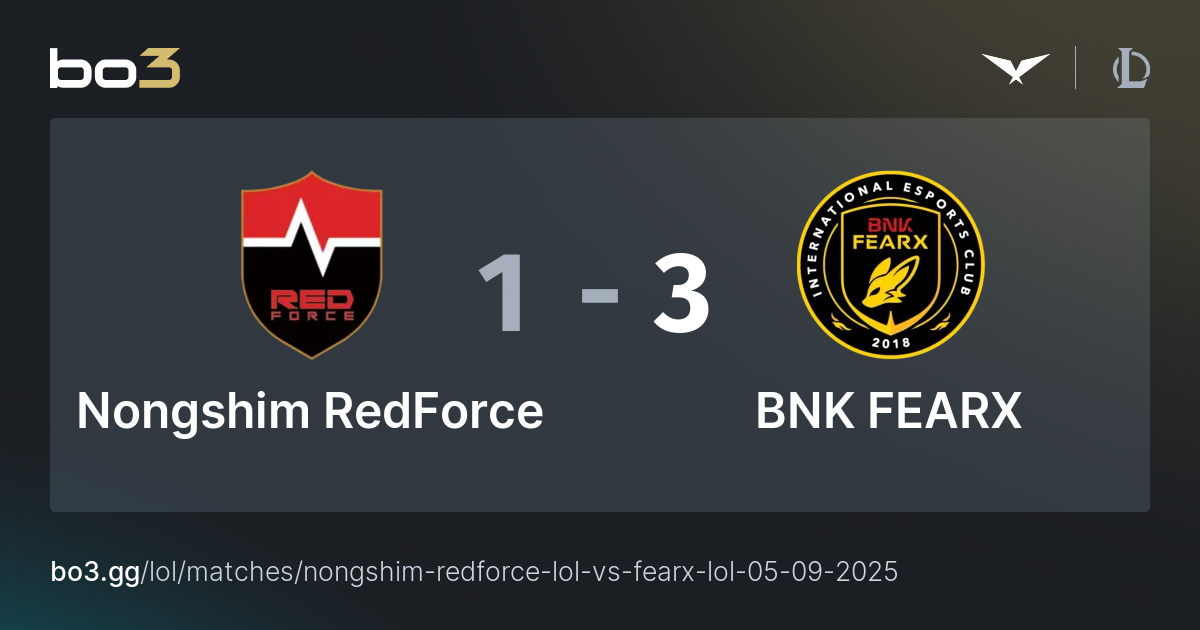 Nongshim RedForce vs BNK FEARX – Map 4 – League of Legends – bo3.gg