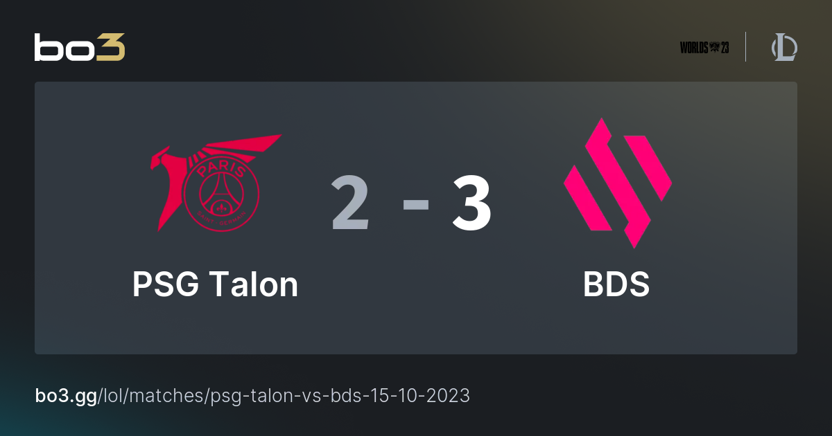 PSG Talon vs BDS - League of Legends – bo3.gg