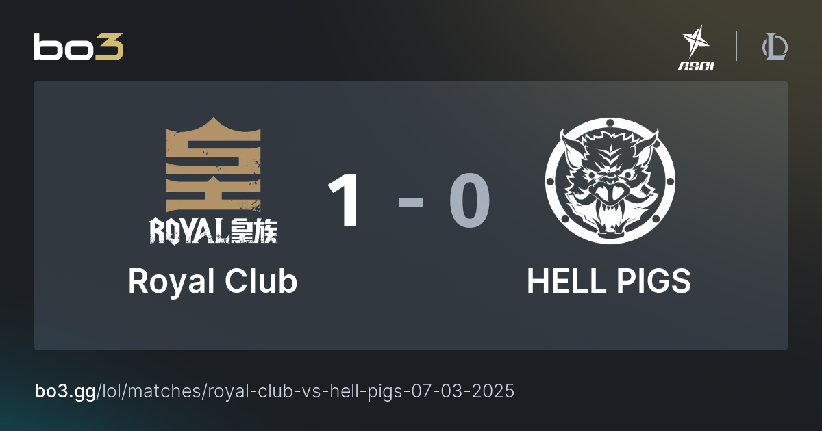 Royal Club vs HELL PIGS - League of Legends – bo3.gg
