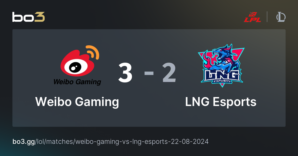 Weibo Gaming vs LNG Esports – N/A undefined – League of Legends – bo3.gg