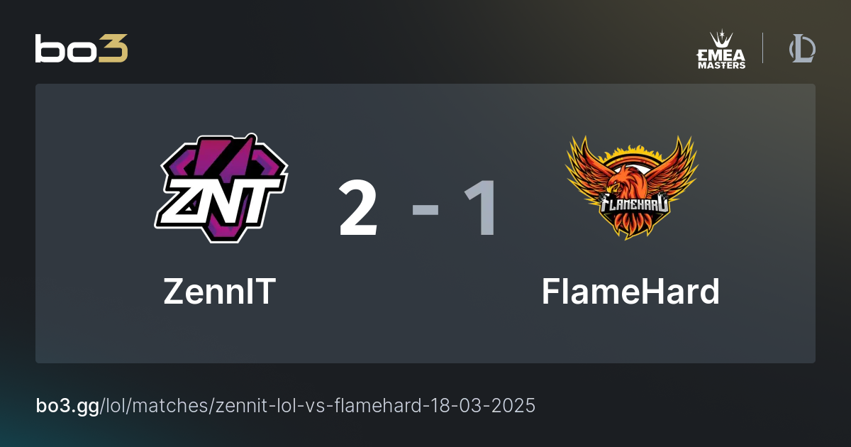 ZennIT vs FlameHard - League of Legends – bo3.gg