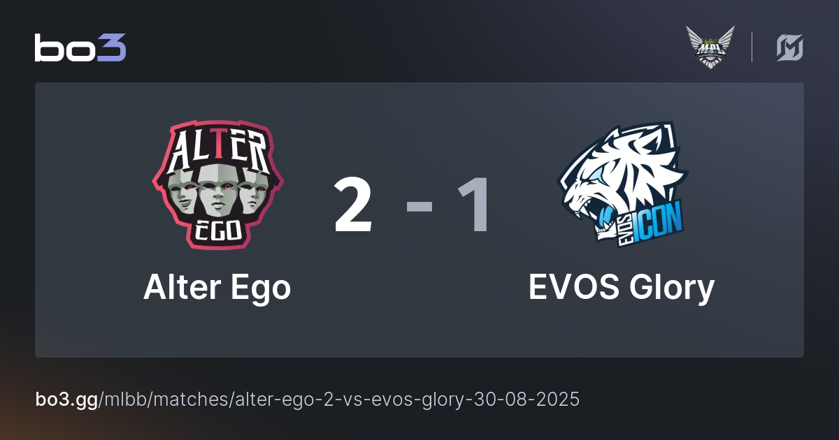Alter Ego vs EVOS Glory - Mobile Legends – bo3.gg