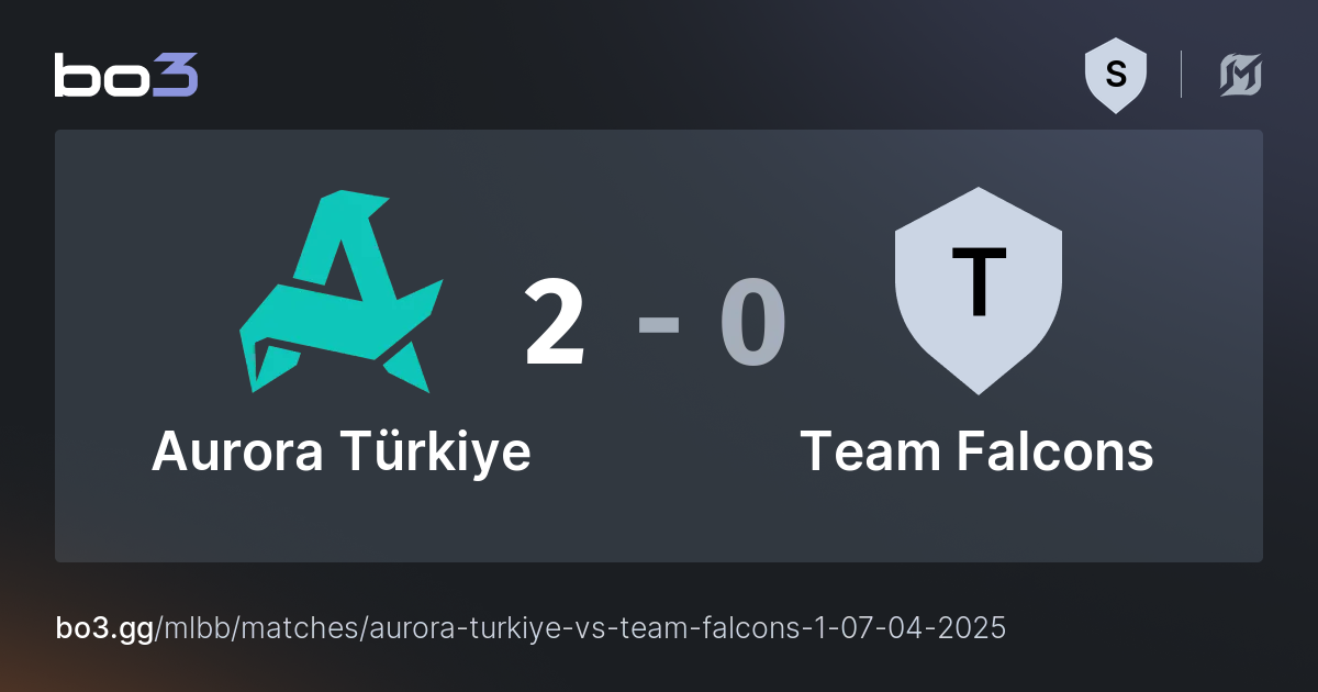 Aurora Türkiye vs Team Falcons - Mobile Legends – bo3.gg