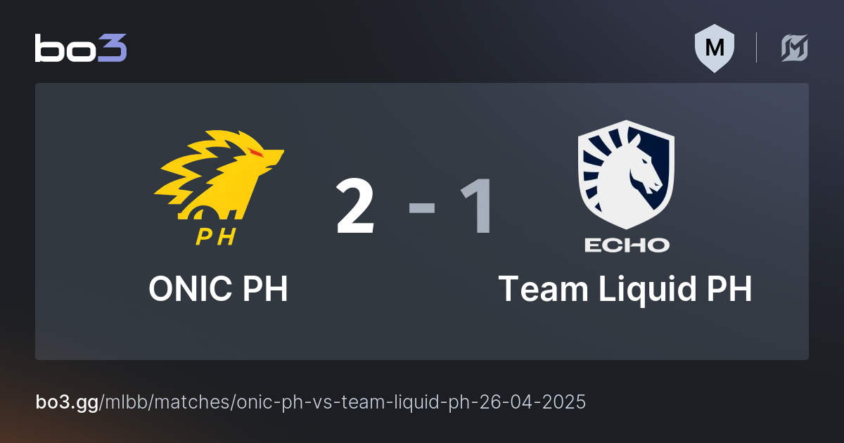 ONIC PH vs Team Liquid PH - Mobile Legends – bo3.gg