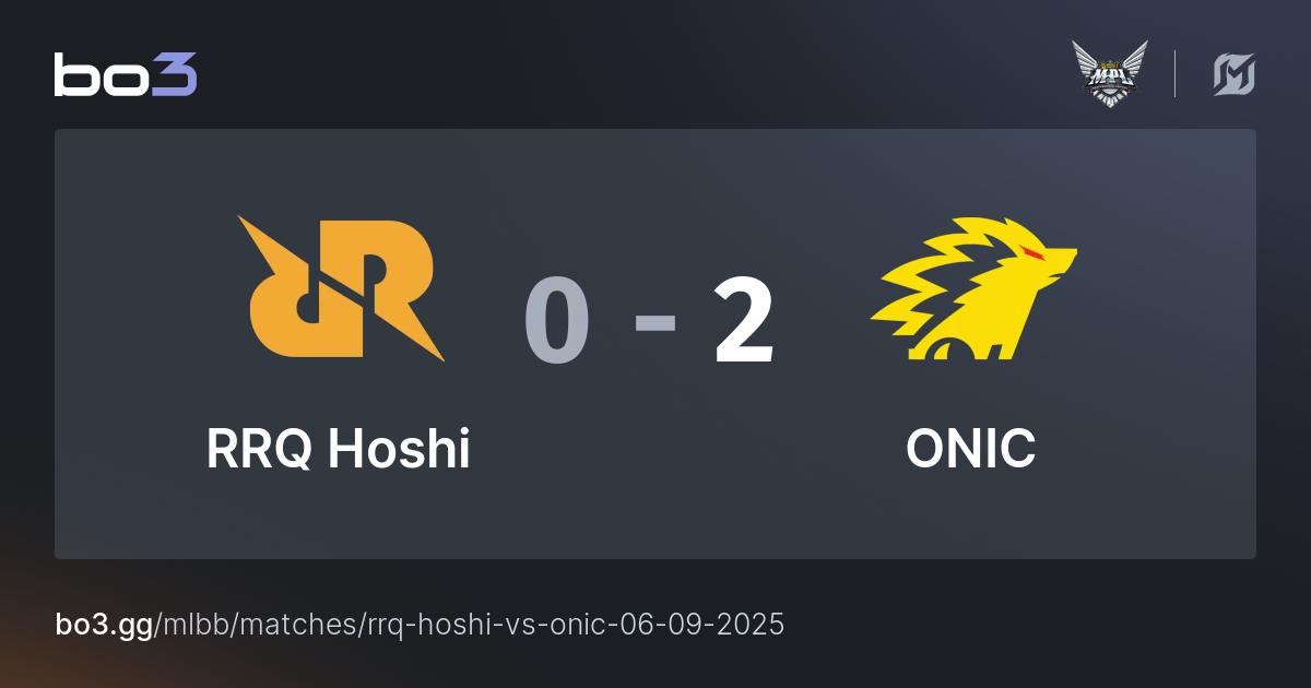 RRQ Hoshi vs ONIC - Mobile Legends – bo3.gg